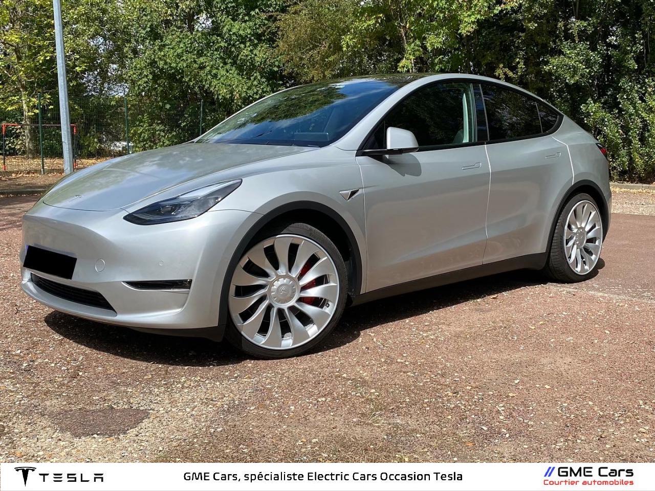 GME CARS - TESLA-MODEL Y-VENDU - MODEL Y - PERFORMANCE - Gris Clair ...